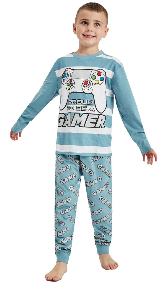 Boys Gamer Gaming Pyjamas Long Short Gamer Gaming Pyjamas 7-13 Years | eBay