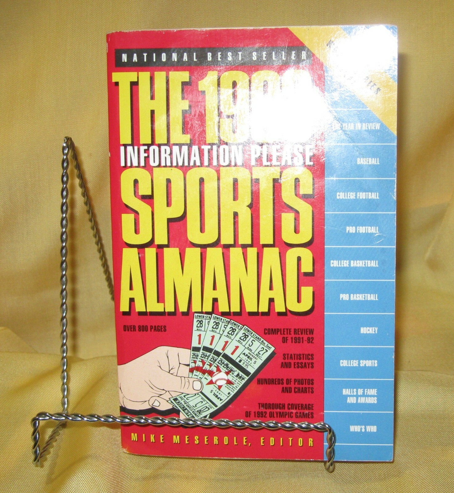 The 1993 Information Please Sports Almanac - Excellent condtion ...