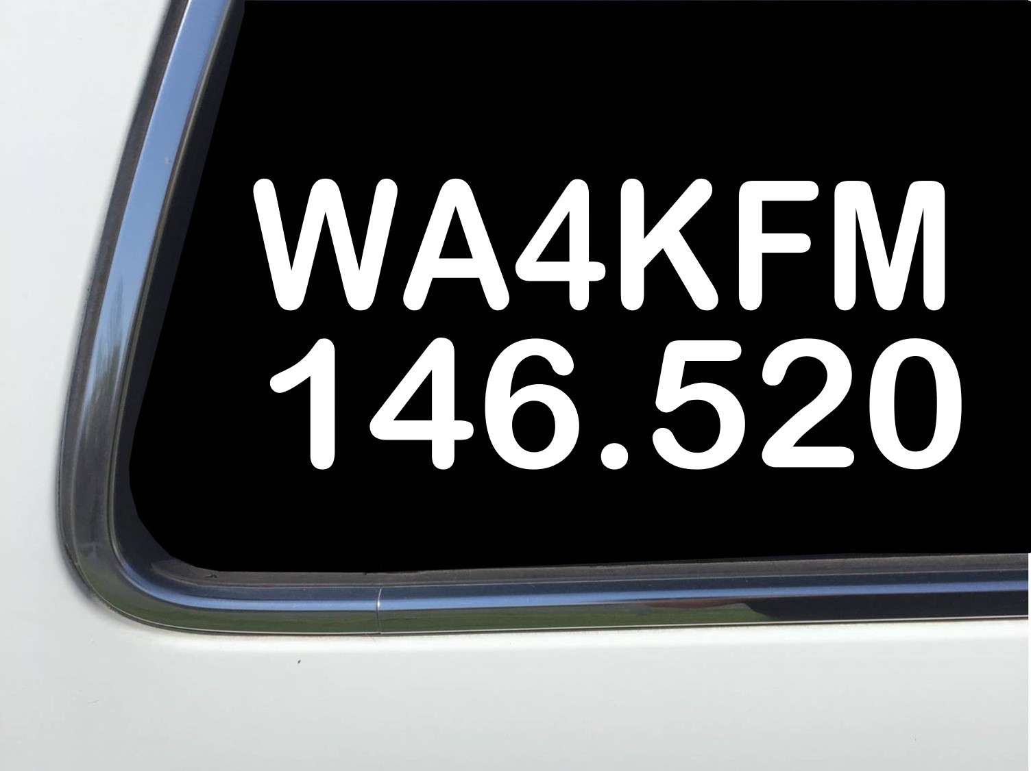 ThatLilCabin - Ham Radio Call Sign over Frequency - custom 6" decal ...