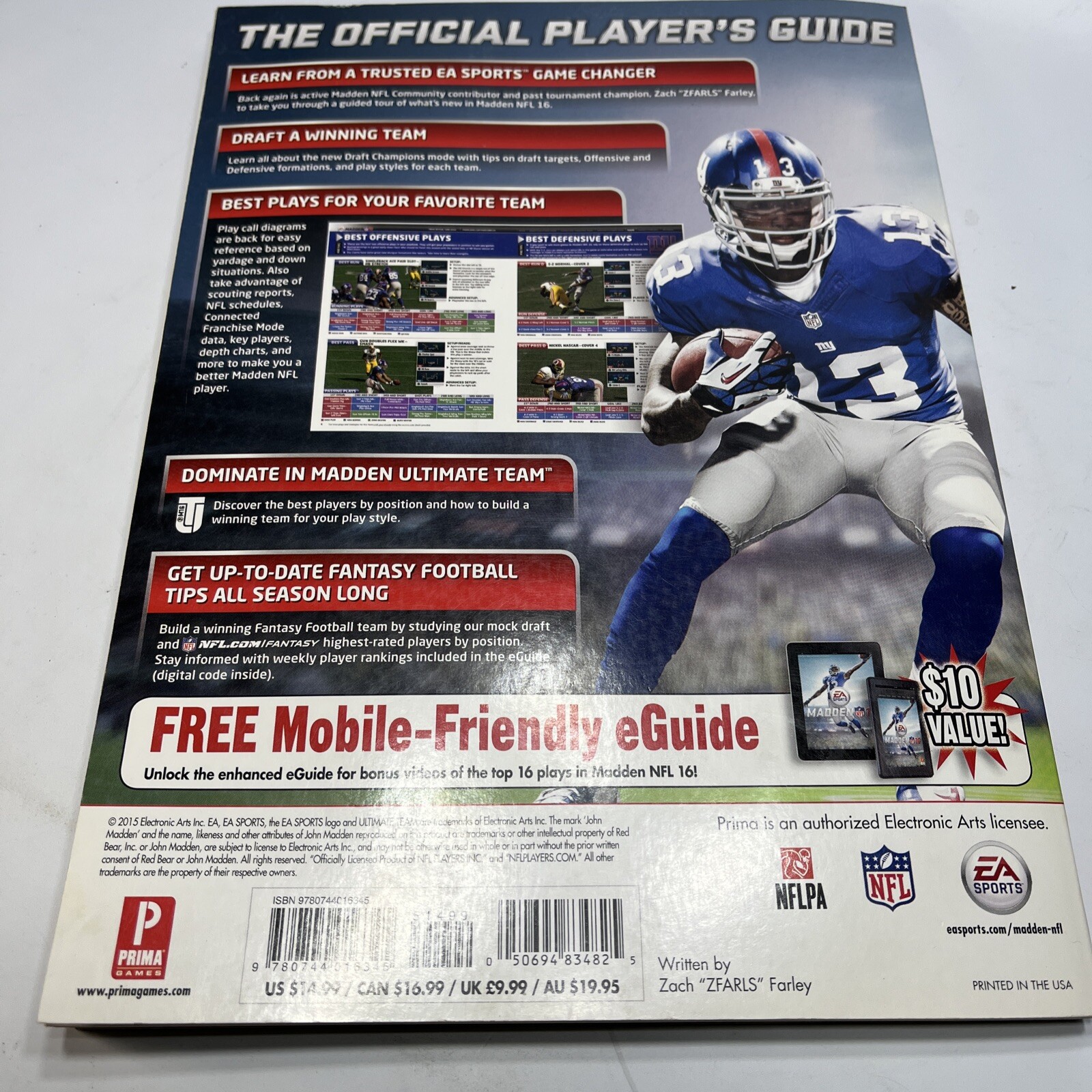 Madden NFL 16 Official Strategy Guide (Prima Official Game Guide) by ...