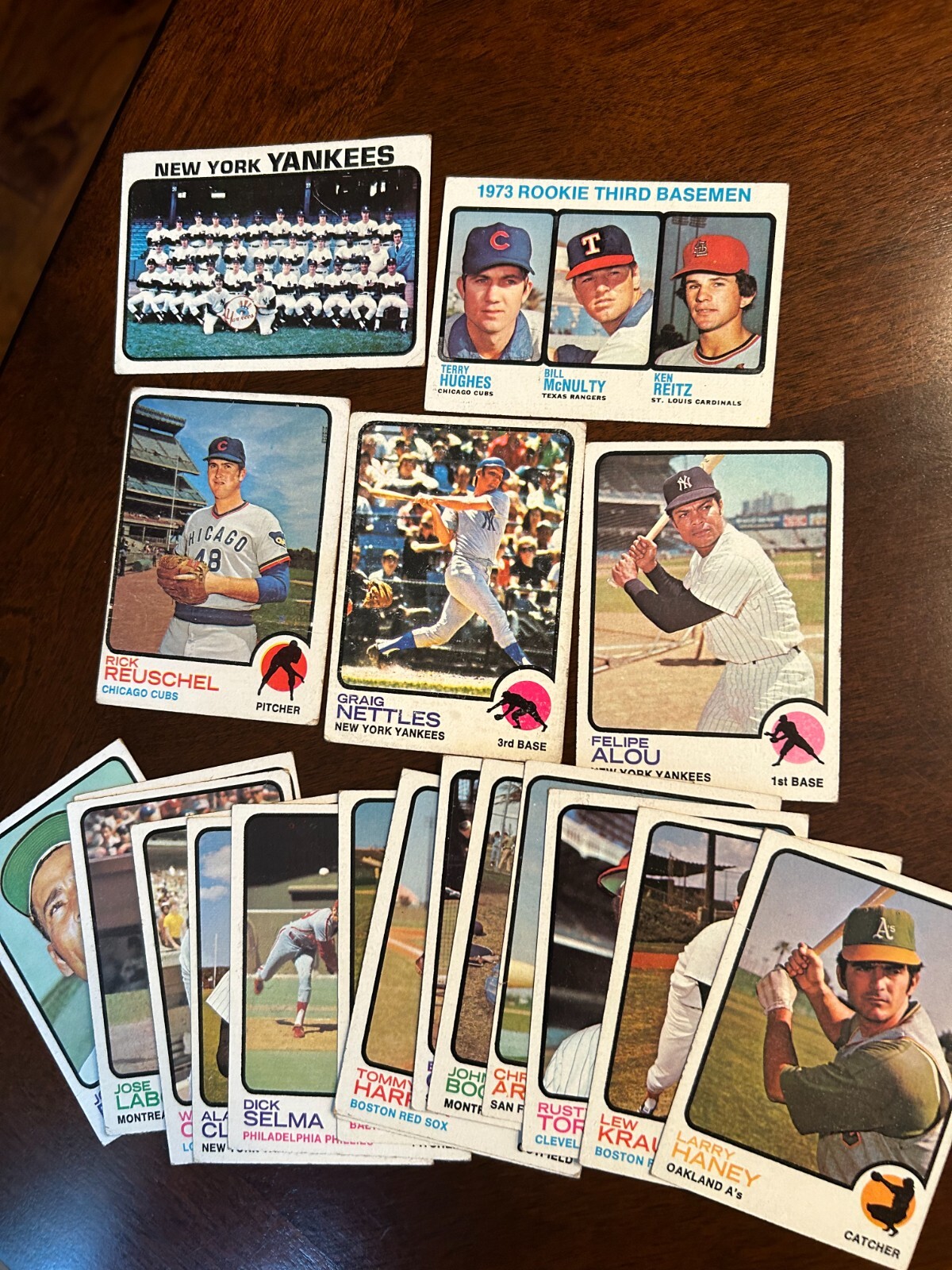 1973 topps baseball high numbers, Reuschel, Reitz Rookies, F.Alou, G ...