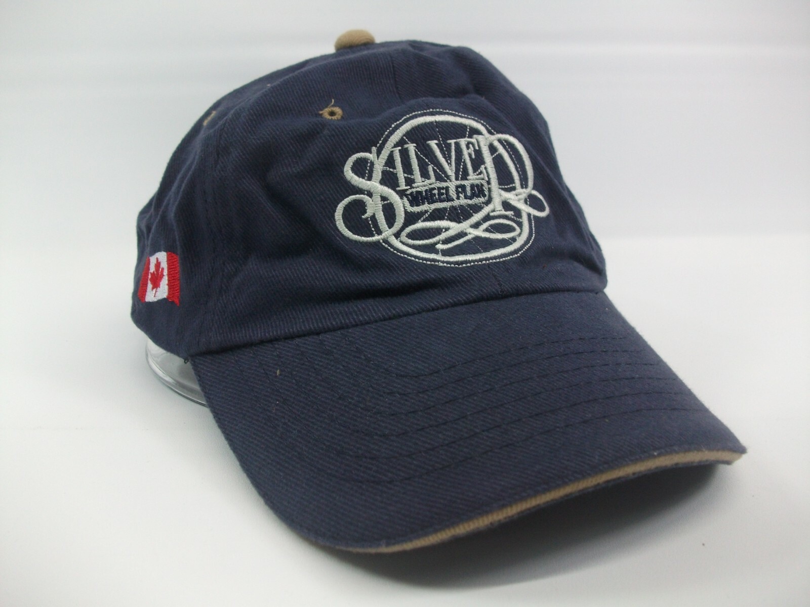 Silver Wheel Plan Insurance Hat Blue Strapback Baseba… - Gem