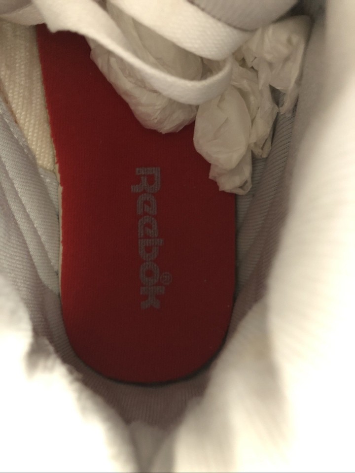 VTG Reebok UK Flag Flower Hi Top White/Red Leather Basketball Shoes Sz ...