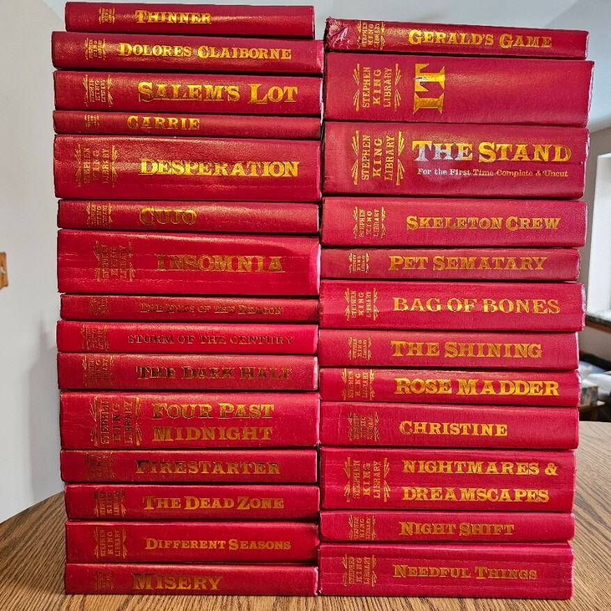 Stephen King Red Leather Library - Lot of 27 Titles - Hardcover | eBay