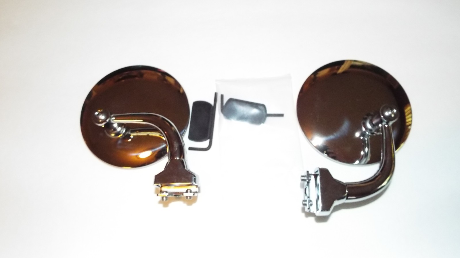 Pair 4" Curved Outside Door Peep Mirrors, HOT ROD, FORD CHEVY, DODGE ...