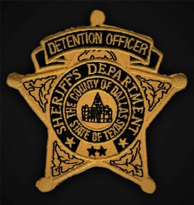 Dallas Texas Sheriff Department Patch Detention Officer Gold 100% ...