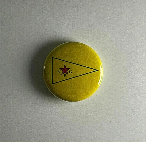 YPG Flag 1" Button Y003B Badge Pin Rojava People's Protection Unit Kurdistan YPJ | eBay