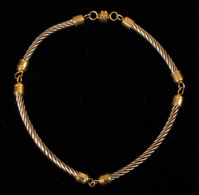 CLASSY VINTAGE FLASHY DESIGNER STYLE BRAIDED WIRE CHAIN NECKLACE WOW ...