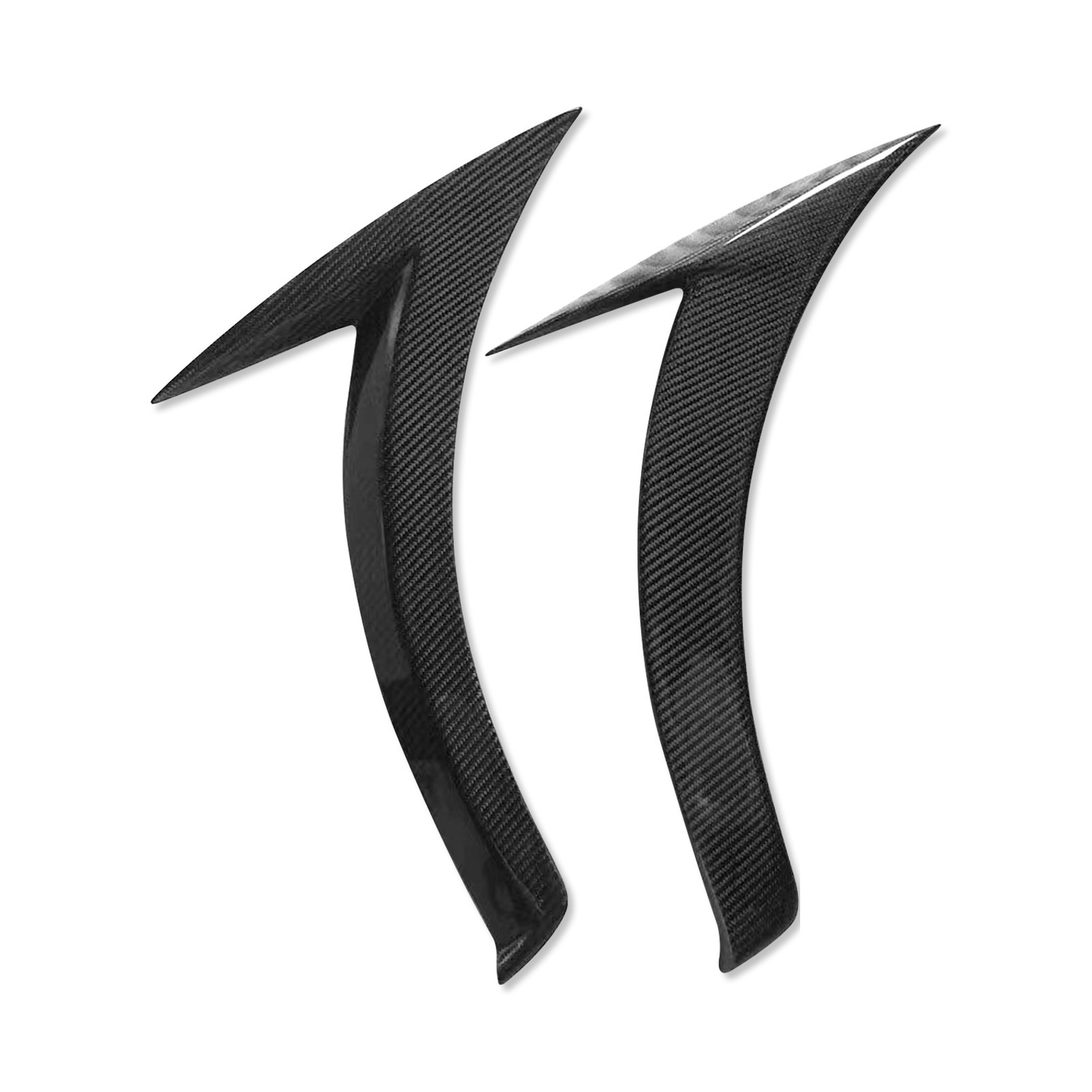 Carbon Fiber Fender Blade Side Gills Vent Trim 2X For 13-19 Benz CLA ...