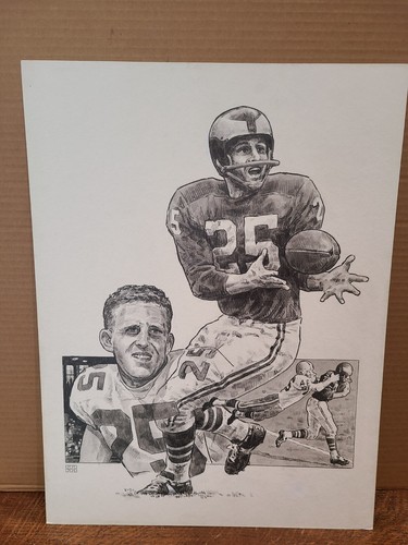 Tommy McDonald Philadelphia Eagles Original Artwork By Michael Mellett ...