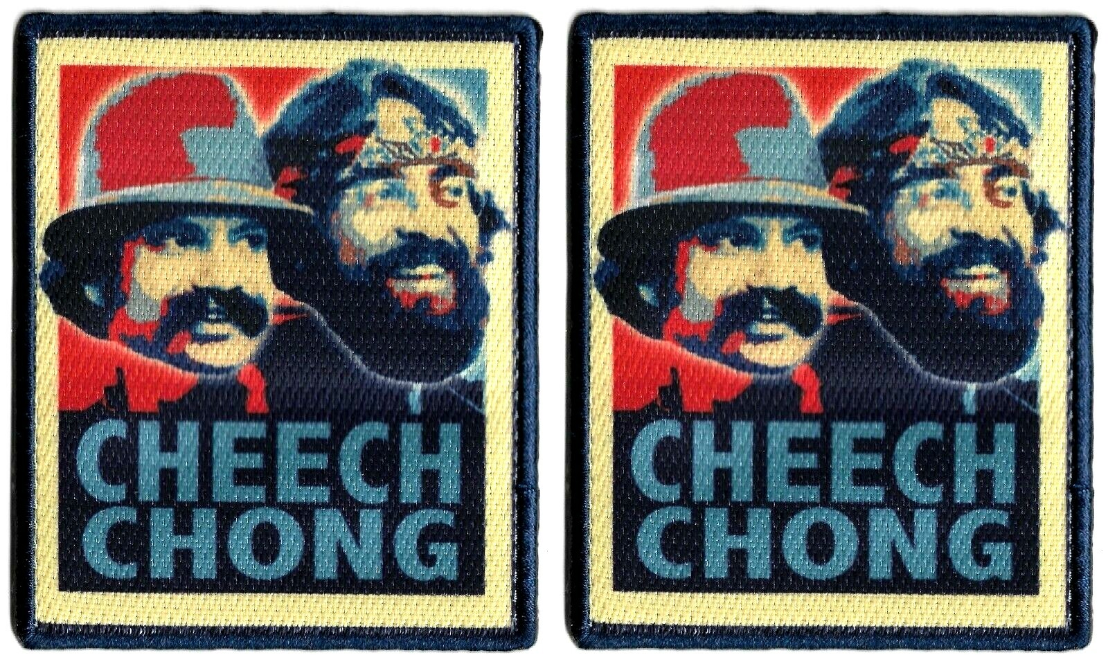 Cheech & Chong Retro Patches [Lot of 2] Patches [Embroidered Iron On or ...