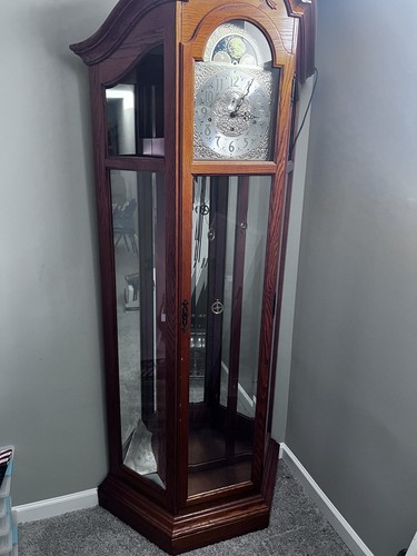 Howard Miller Majestic II Curio Grandfather Clock 610939 | eBay