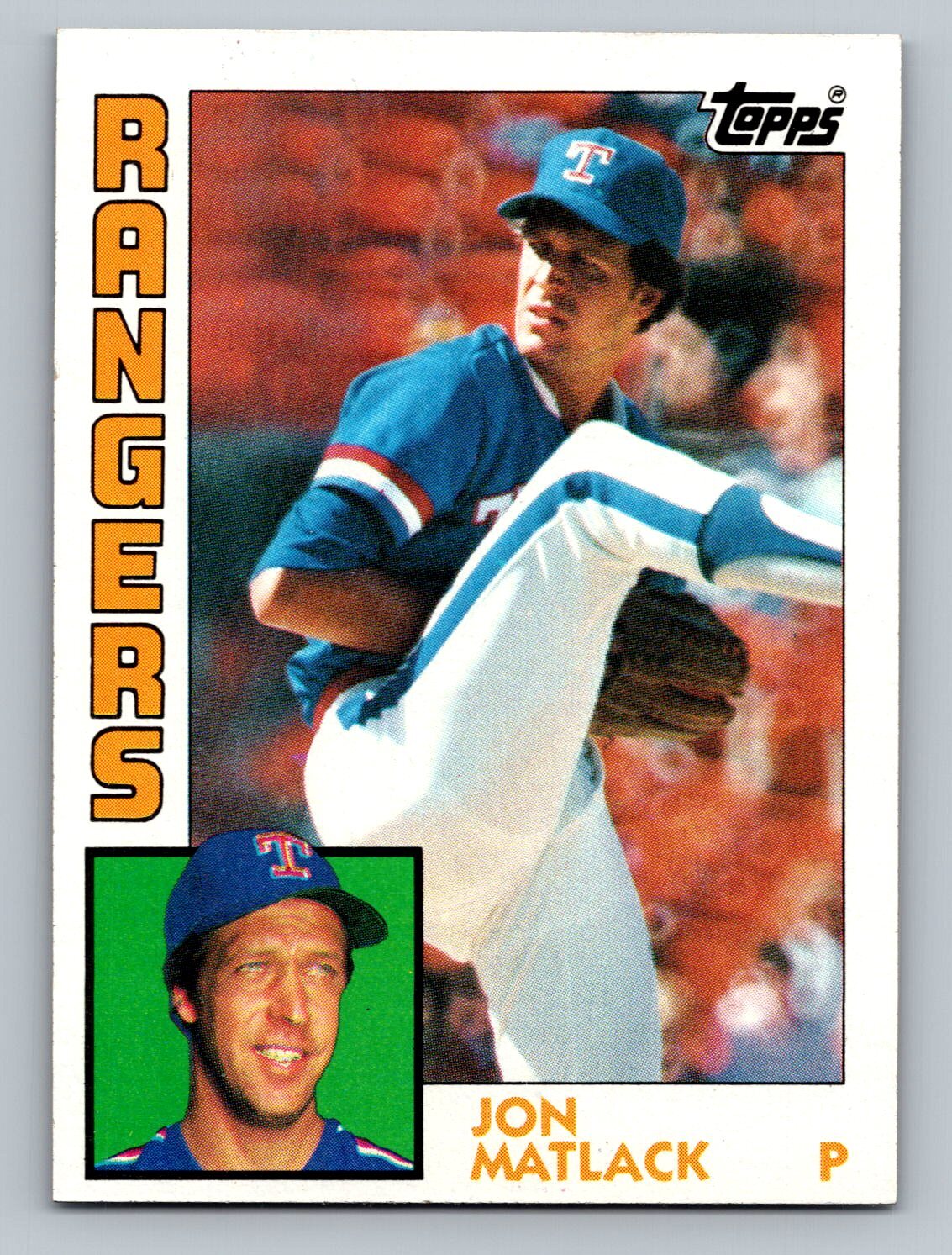 1984 Topps #149 Jon Matlack Texas Rangers | eBay