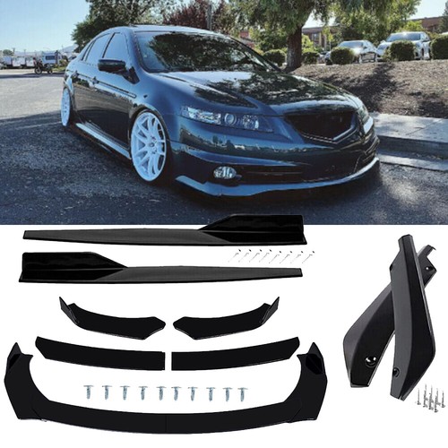 For Acura TSX 2008-2014 Front Bumper Lip Splitter Diffuser Side Skirt ...