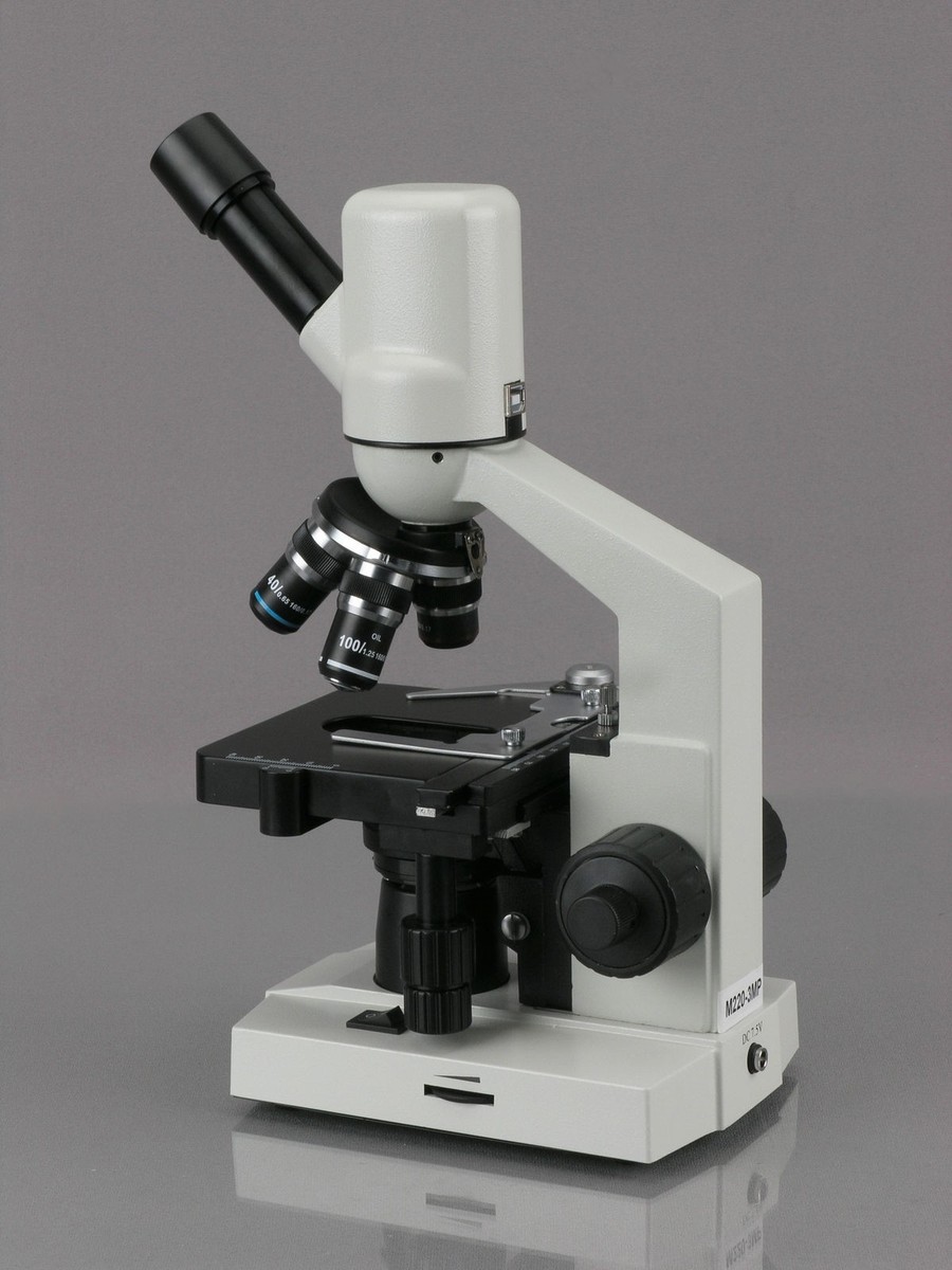 Microscope For Adults OMAX Student Compound Microscope - 40X-1000X ...