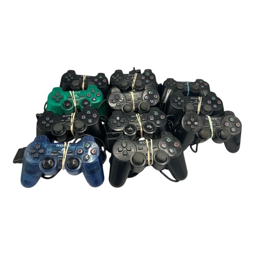 Lot of 11 Sony PS2 PlayStation 2 DualShock Controllers For Parts/Repair ...