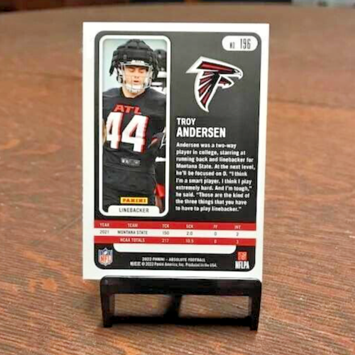 Troy Andersen Silver Rookie Card 2022 Panini Absolute Football Anderson ...