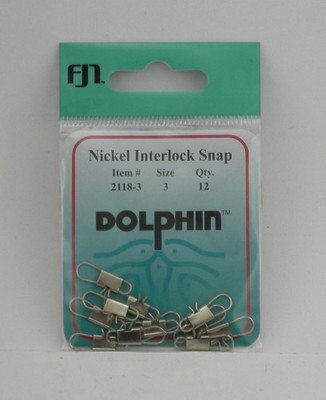FJ Neil 2118-3 Dolphin Interlock Snap Only Size 3 12ct | eBay
