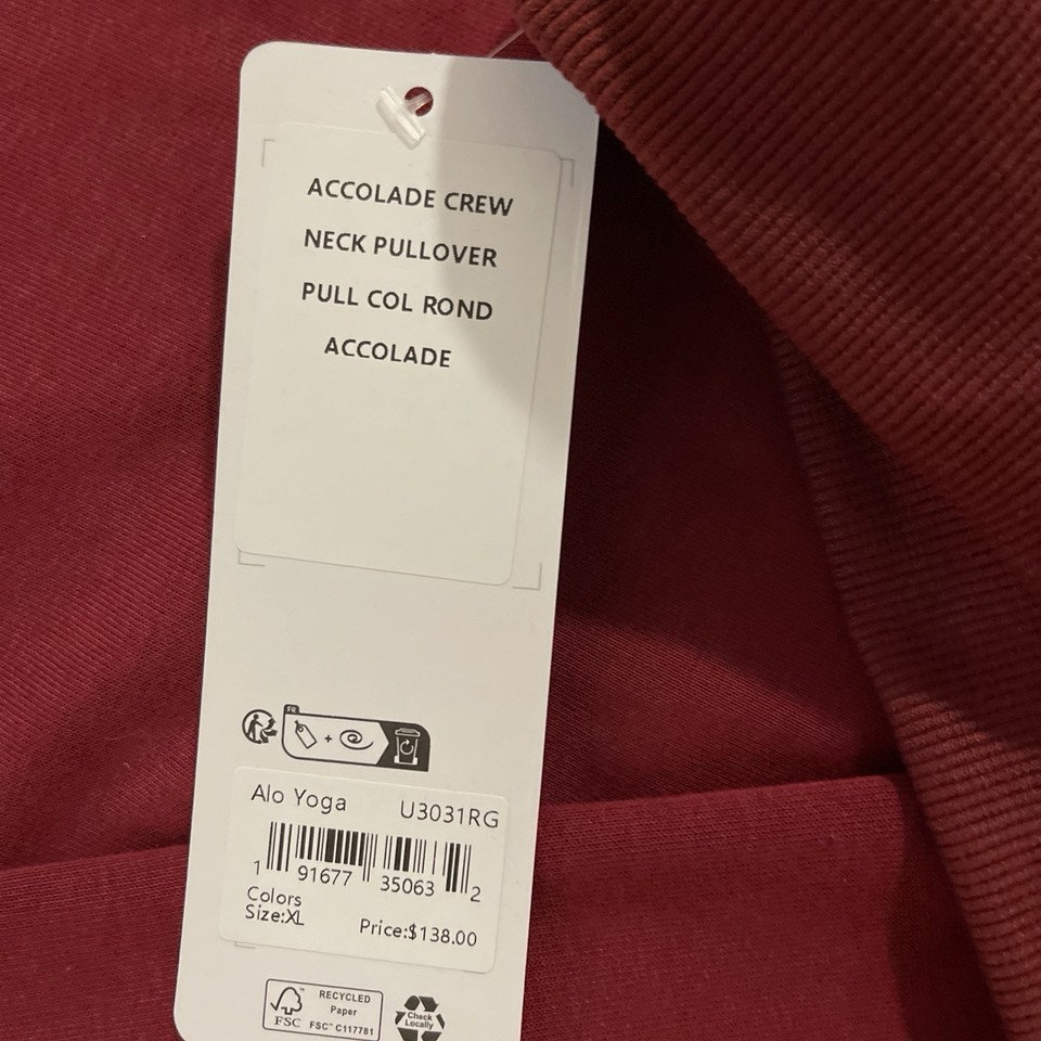 Alo Women's Full-Zip Red Hoodie Sweatshirt Jacket Size Large-XL | eBay