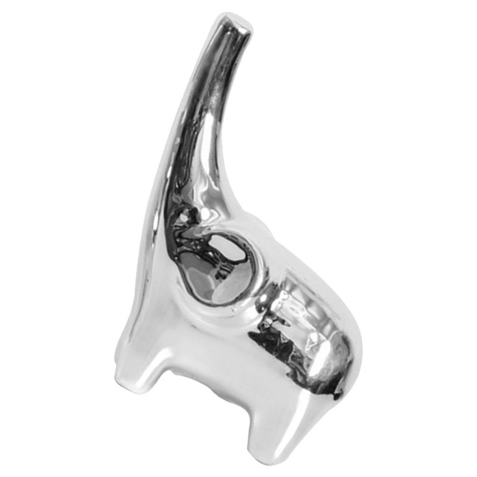 Ceramic Abstract Elephant Statue Cute Ceramic Animal Figurine Desktop ...