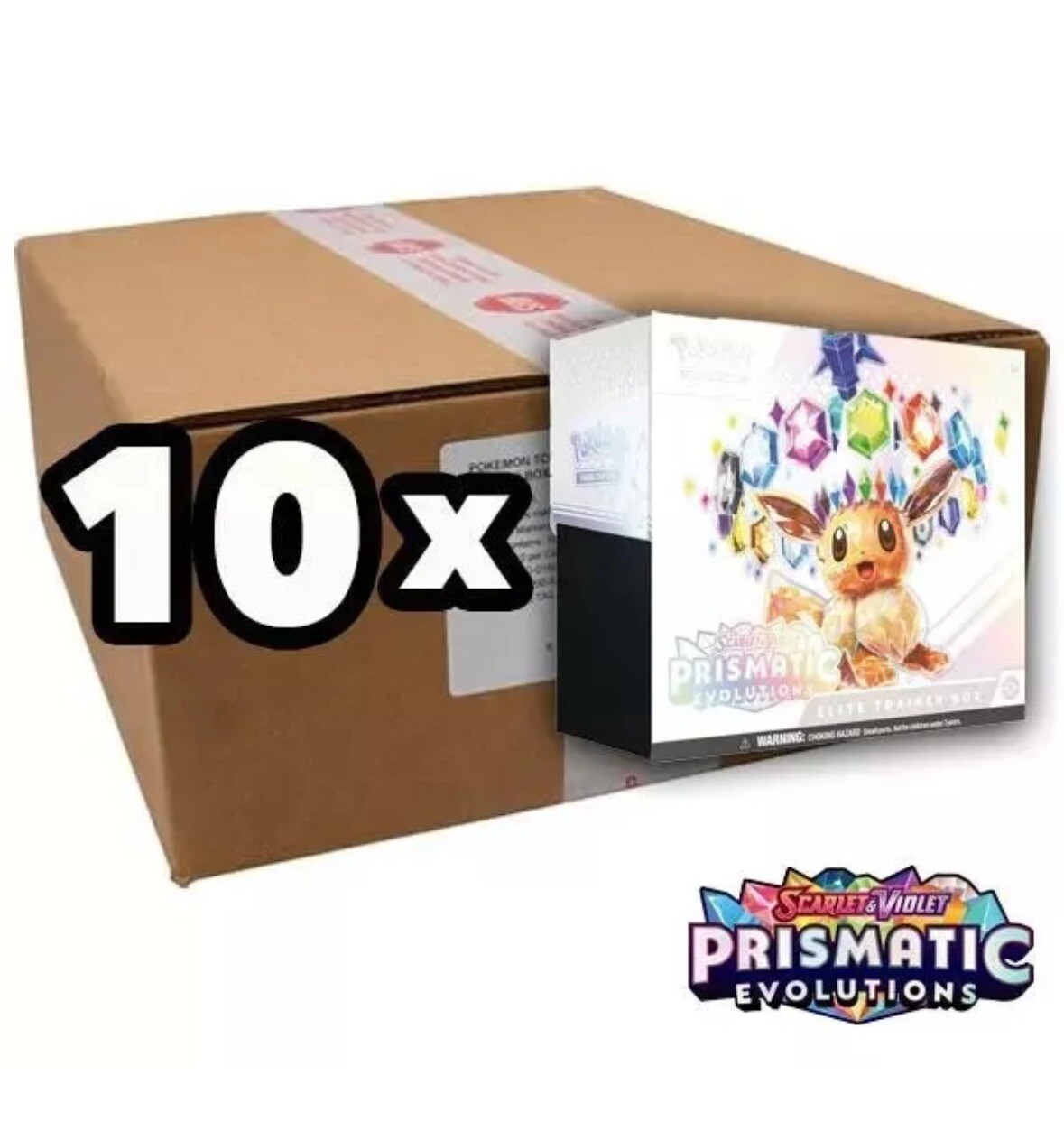 Pokémon TCG Prismatic Evolutions Elite Trainer Box ETB Case PRESALE 1 ...