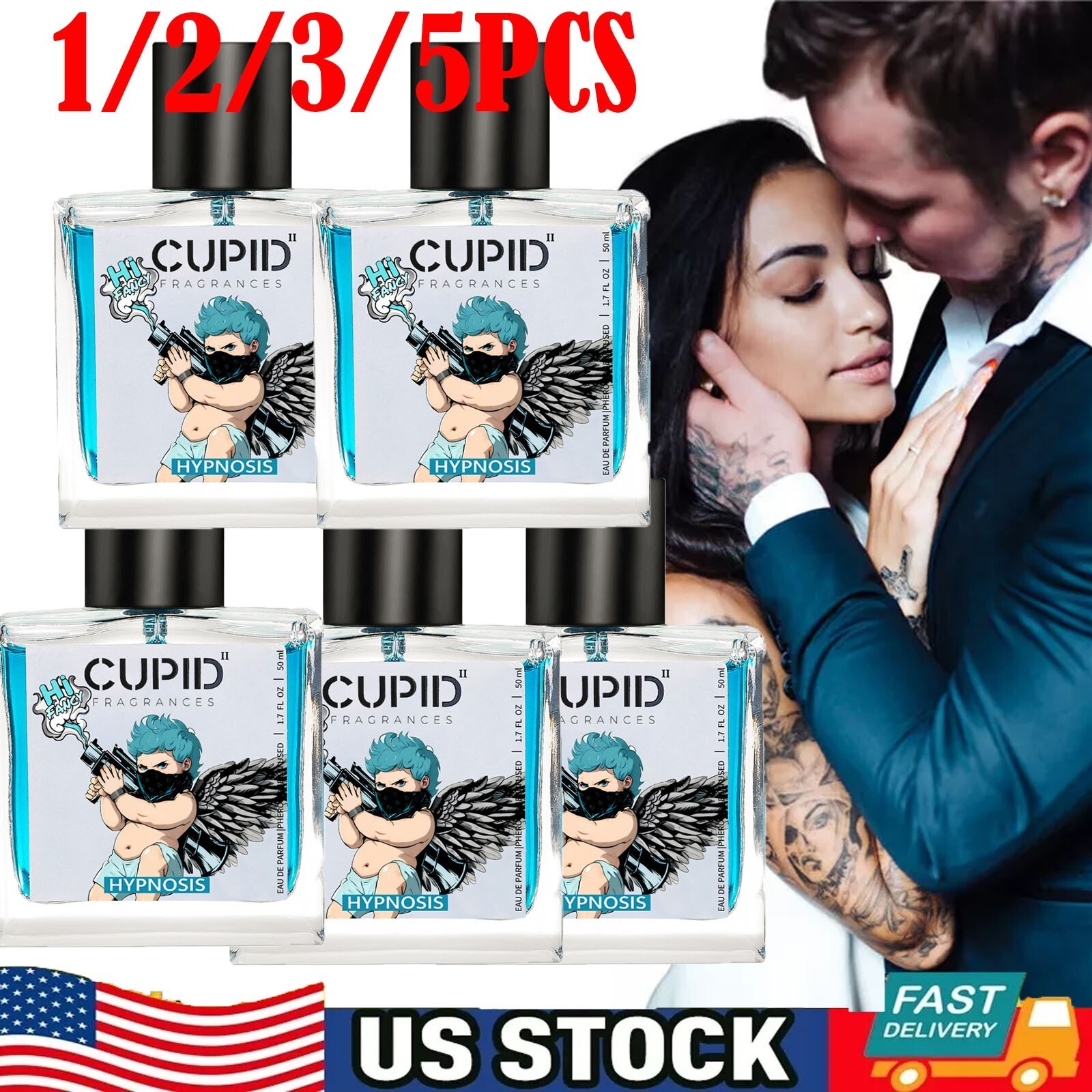 1~5x Pheromone Cupid-II Perfume Men'S Pheromone Cologne, Cupid-II Men'S ...