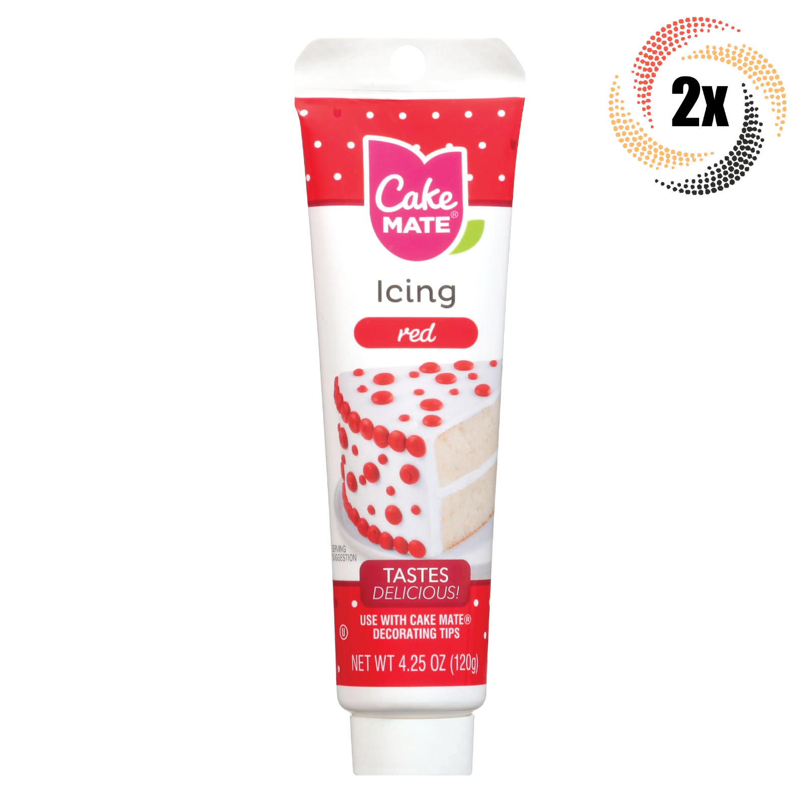 Cake Mate Decorating Icing Red 4.25 Oz Case of 6 Signature Brands for ...