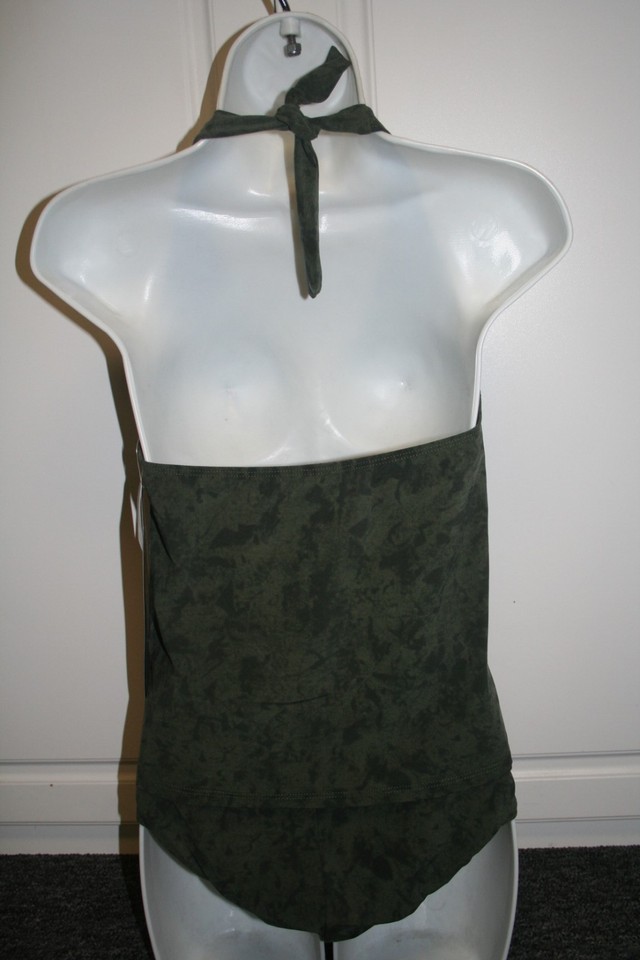 NWT Women's Green Halter MAGICSUIT by Miraclesuit two piece TANKINI ...