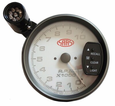 SAAS 5 Inch Monster Tachometer Performance Tacho With LED Shift Light ...