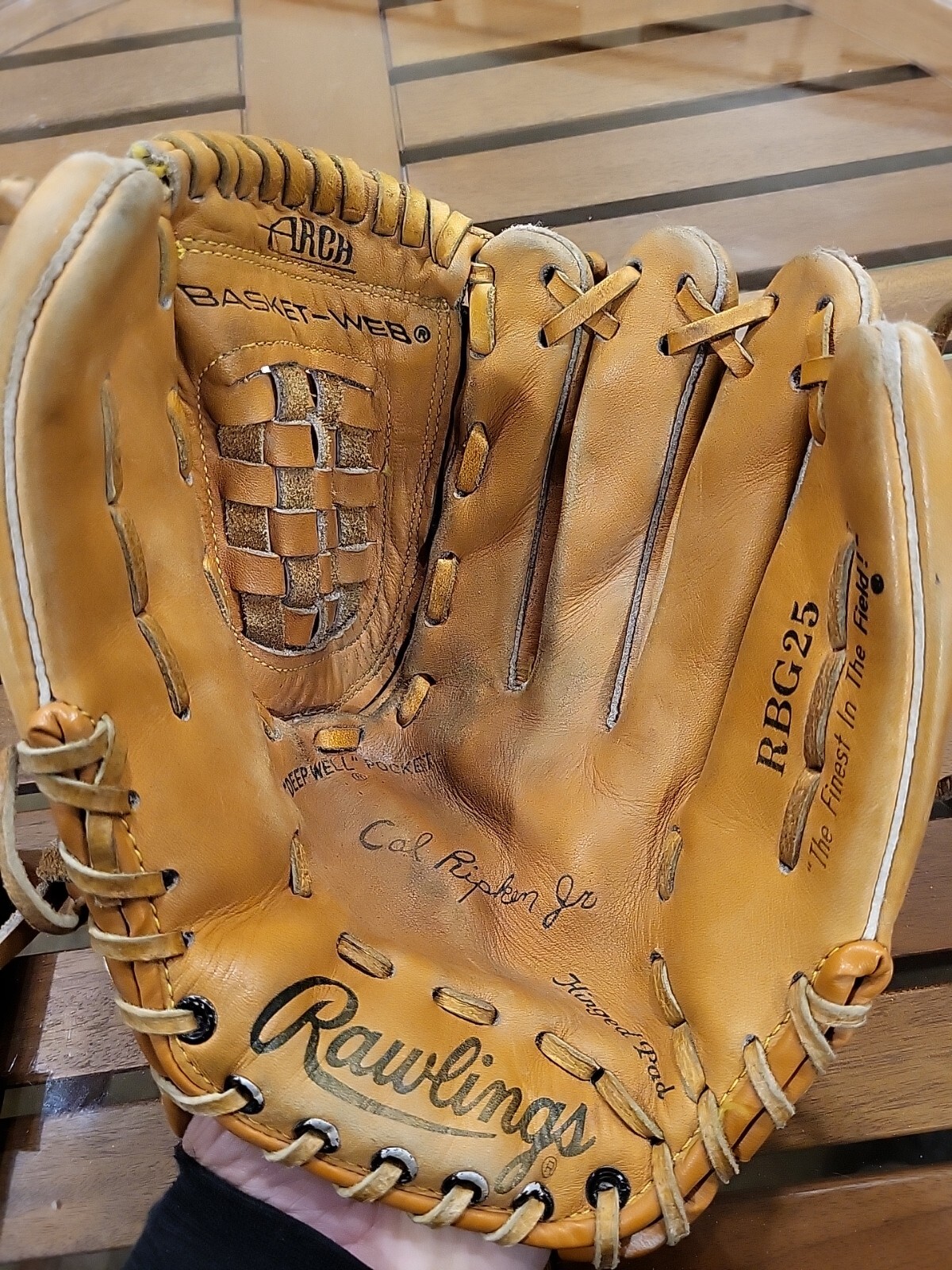 Rawlings RBG25 12.5" RHT Baseball Glove Cal Ripken Jr Fastback | eBay