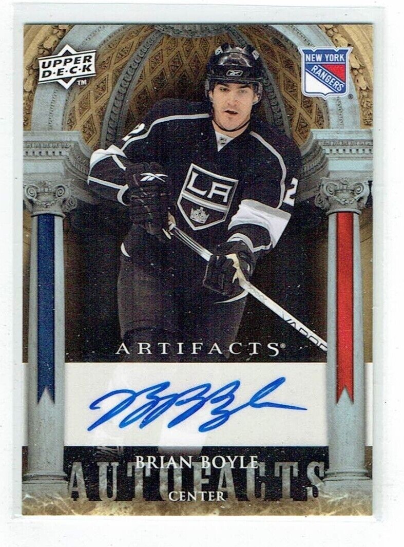 09-10 UD Upper Deck Artifacts Autofacts Brian Boyle Auto | eBay