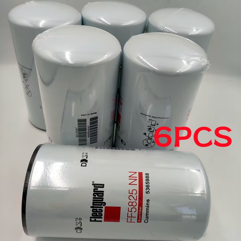 6PCS For Fleetguard FF5825NN 5599456 Fuel Filter NanoNet X15 Cummins ...