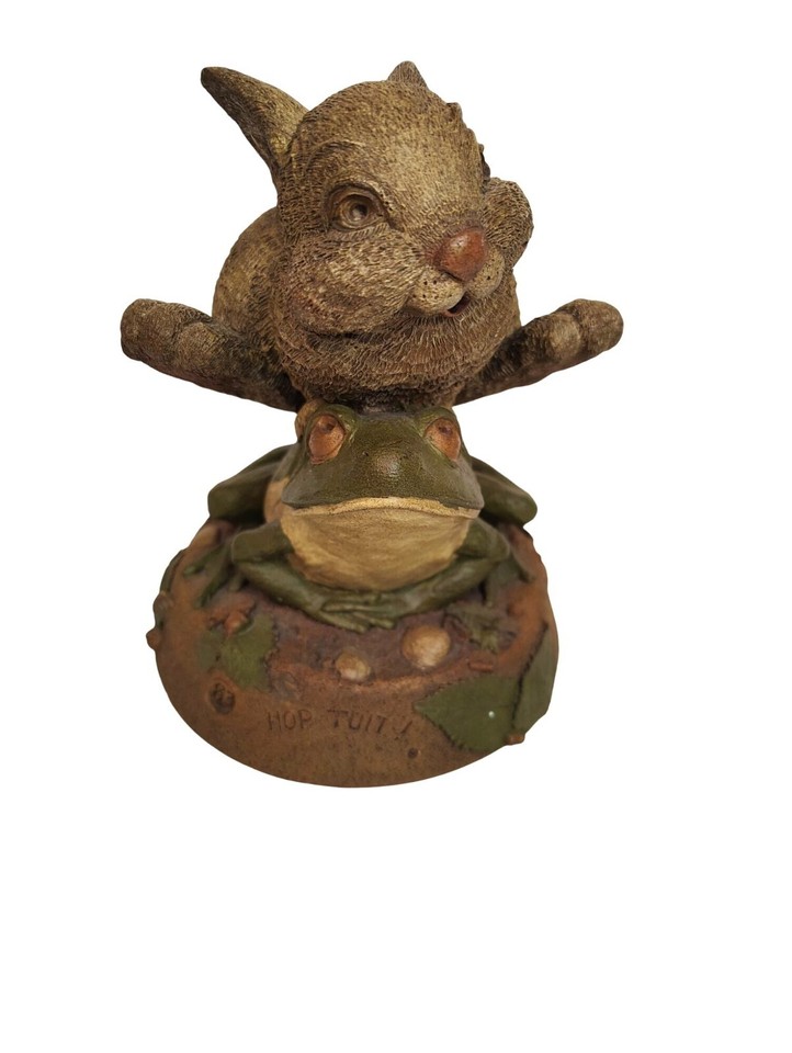 Vintage Tim Wolfe Hop Tuit Rabbit & Frog Figurine, Signed Numbered ...