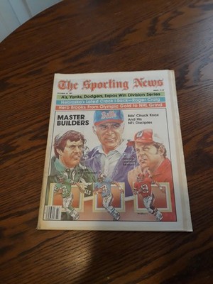 OCTOBER 24,1981-THE SPORTING NEWS-CHUCK KNOX, DICK VERMEIL & LEEMAN ...