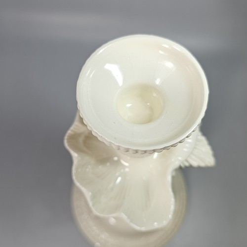 Leedsware Classical Creamware Dolphin Candlestick England Earthenware ...