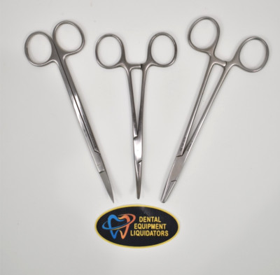 THREE Henry Schein Dental Instruments - Scissor, Needle Holder and ...