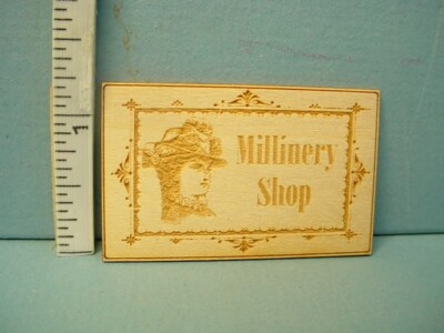 Miniature Millinery Shop Sign #SP128 Laser Cut Dragonfly Int'l -1/12 ...