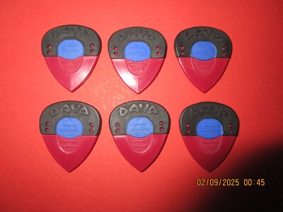 Lot of 6 Dava Control Click Pick Guitar Pick Adjustable Pick Gauge #765 ...
