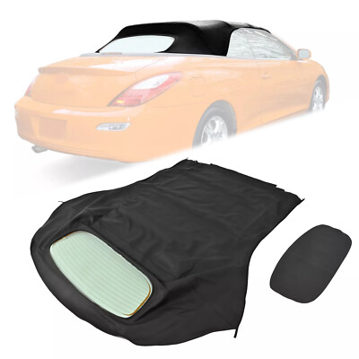 Fit Toyota Solara 2004-2009 08 Convertible Top & Glass Window BLACK ...