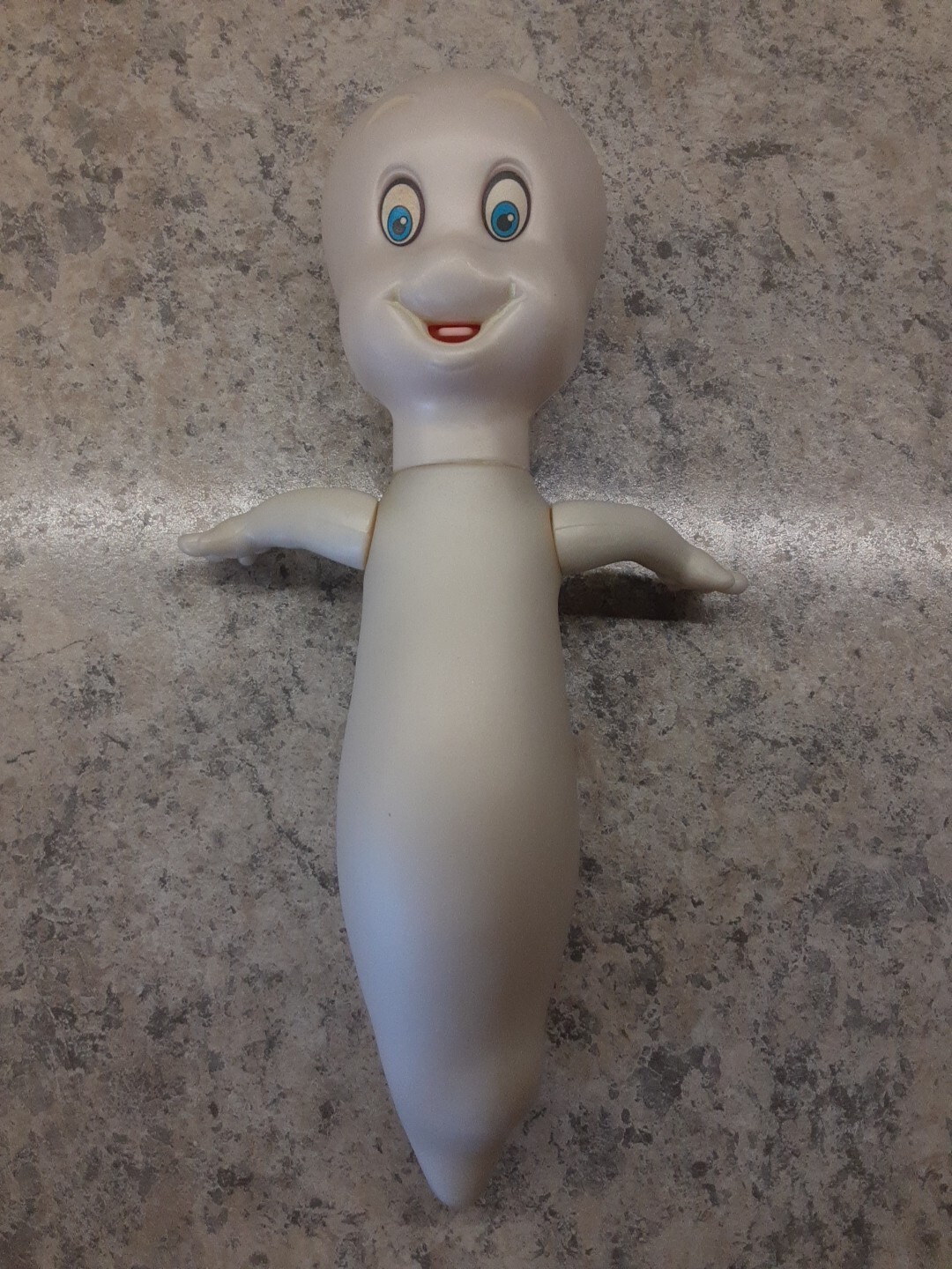 1994 Casper Ghost Vinyl Squeeze Toy Eyes & Tongue Pop & Glow 9" Amblin ...