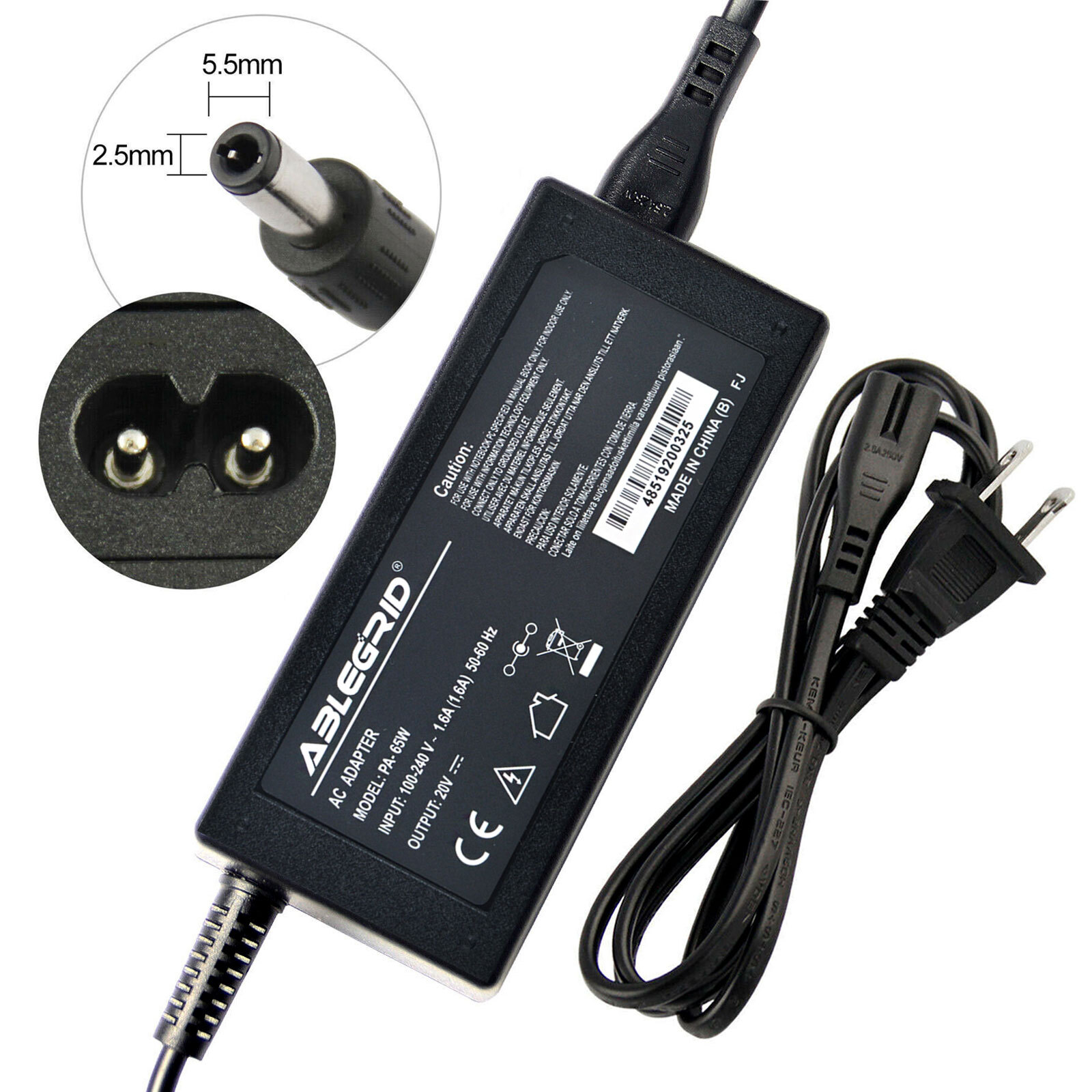 AC Adapter Charger For MSI Optix G27CQ4 27" LED Gaming Monitor Power ...