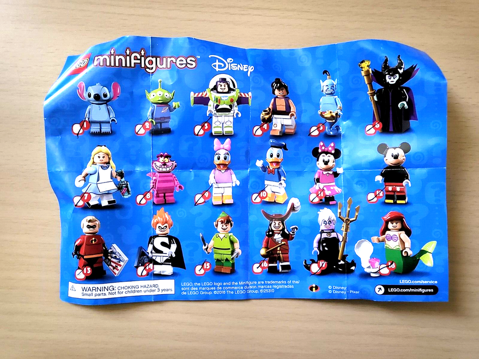 LEGO Disney Minifigure Series 1 Complete Set of 18 - unopened ...
