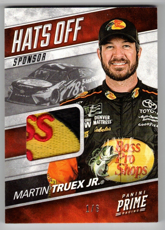 2018 Panini Prime MARTIN TRUEX Jr. Hats Off Sponsor Card 1/6 | eBay