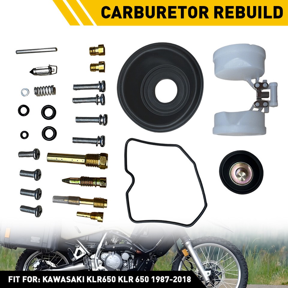 New For Kawasaki KLR650 KLR 650 1987-2018 CARBURETOR CARB REPAIR ...