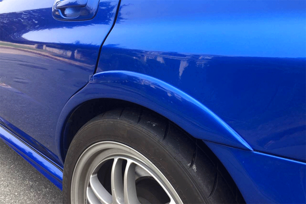 2PCS PU Wheel Well Arch Covers Fender Flares Trim for Subaru Impreza ...