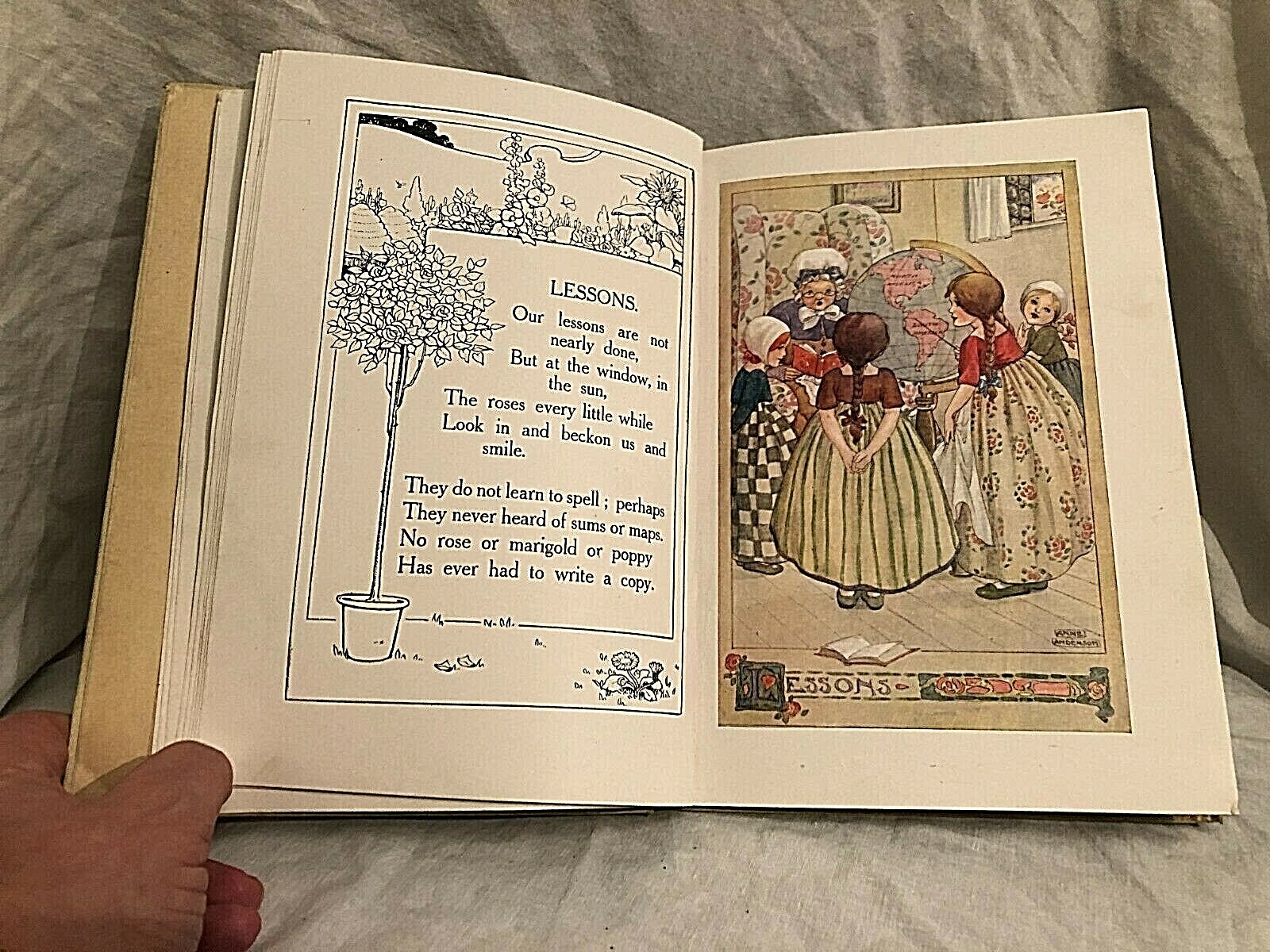 The Rosie Posie Book - Anne Anderson - Nelson - Nursery Rhymes, Art ...