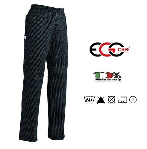 PANTALONI PANTALACCIO CUOCO CHEF GESSATO PIZZAIOLO EGOCHEF CHEF PANTS ...