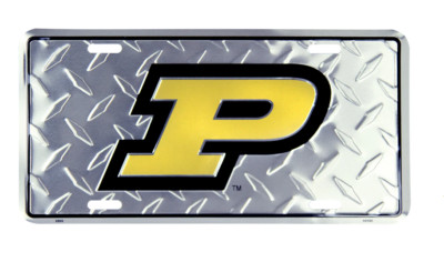 Purdue University Boilermakers Embossed Diamond Aluminum License Plate ...