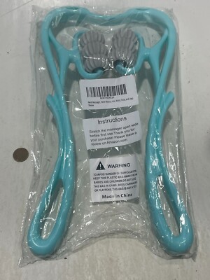 Neck Massager, Double Roller Shoulder Relaxer, Handheld Self-Muscle ...
