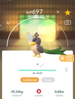 #083 Shiny Galar Porenta Pokémon Go | eBay.de